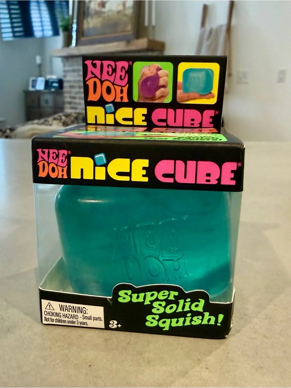 Toys | Nee Doh Nice Cube Teal Squishy Toy | Poshmark